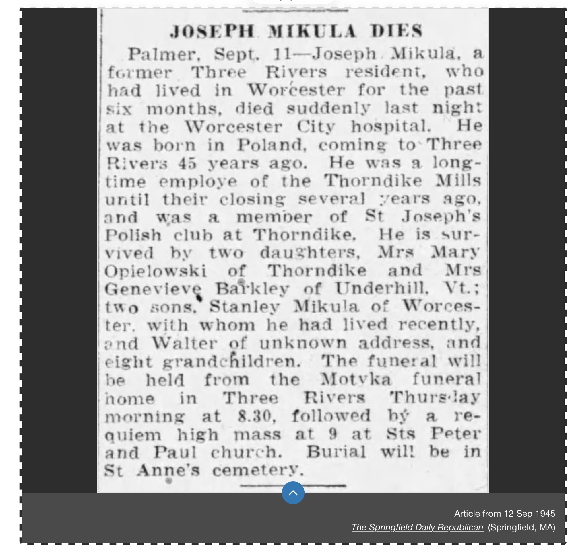 More On The Mikula Family – It's All About Family